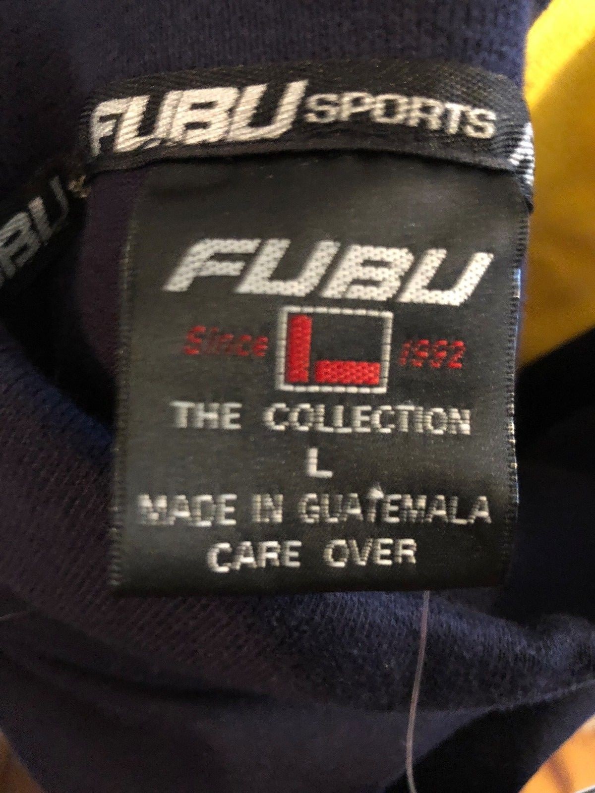 FUBU Sports The Collection Long Sleeve Turtleneck Blue Yellow Large NWT ...