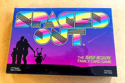 NOS Vintage Spaced Out Card Game fast like UNO Complete Cards 1984 ...