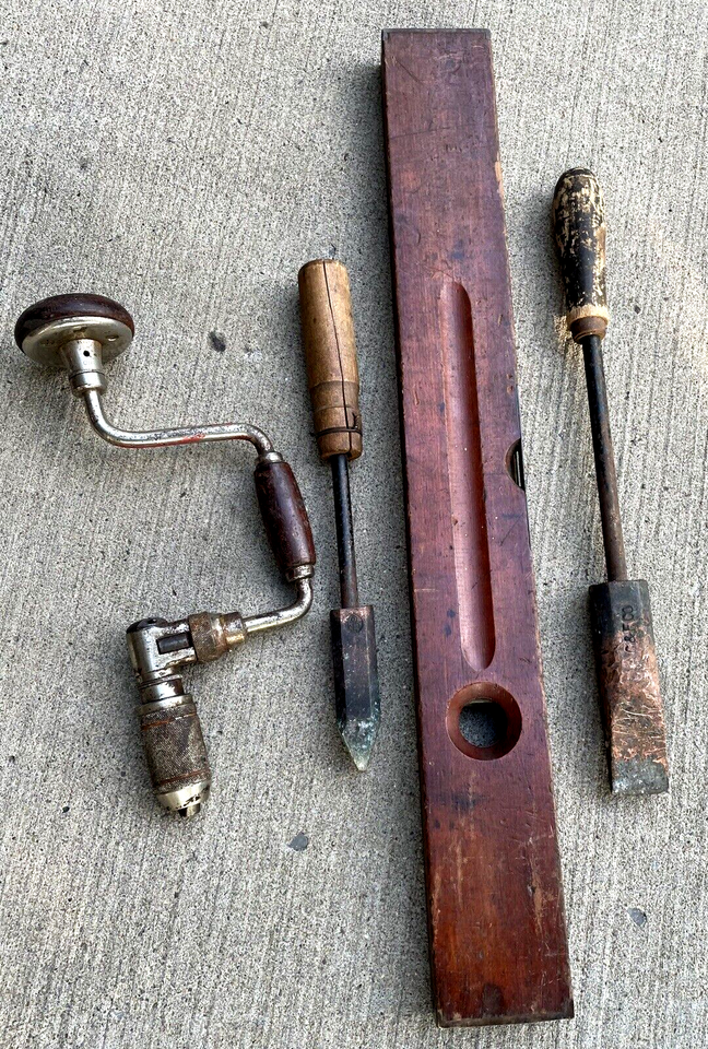 Lot Of 4 Antique Vintage Tools Woodworking Tools Machining Tools ...
