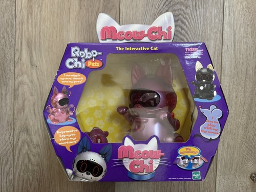 Hasbro Meow Chi Robo Chi Robot Interactive Cat Tiger Electronics 2000 ...