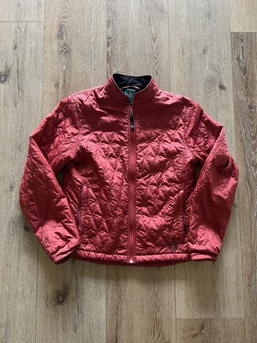 Isis for Women Womens Bergundy Nylon Full Zip Quilted Jacket Size 10 ...