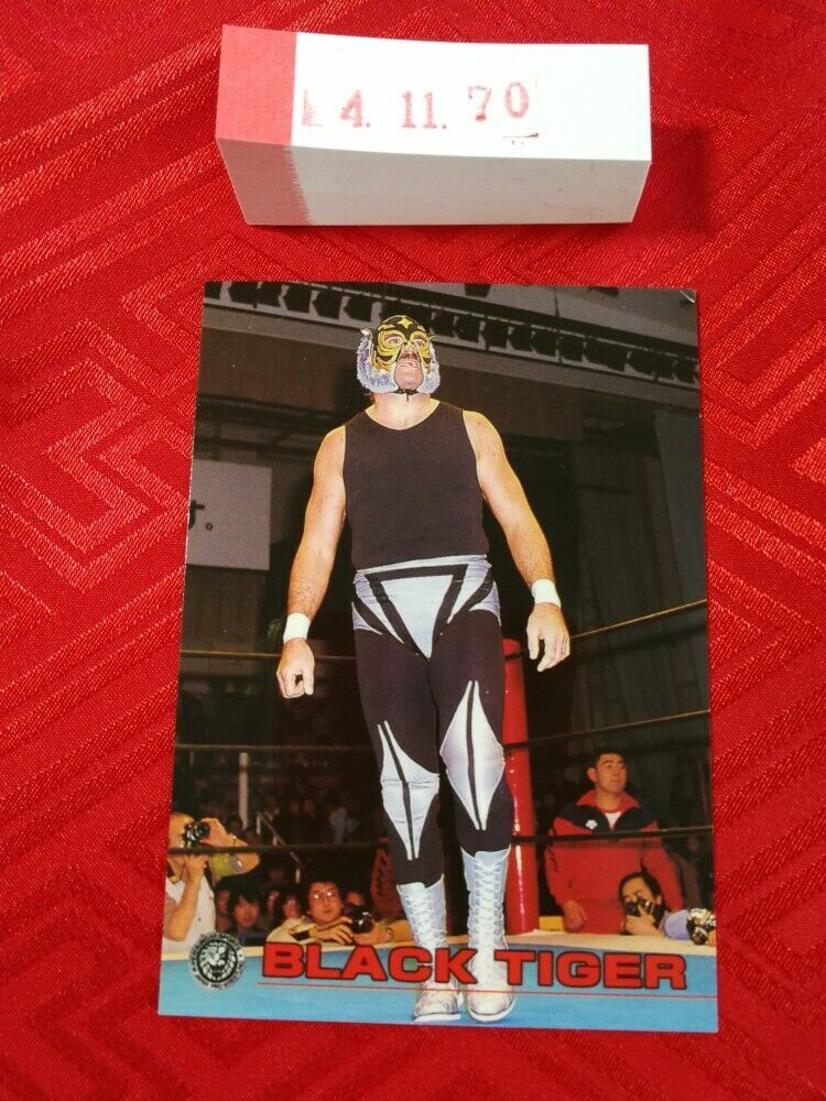 Mark Rocco Black Tiger New Japan Pro Wrestring Card 2001 Bandai 169 | eBay