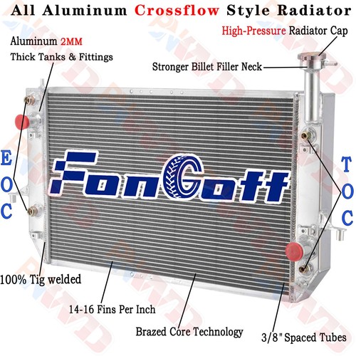 Aluminum 3 Row Radiator For Chevy Astro GMC Safari 96-2005 4.3L V6 W ...
