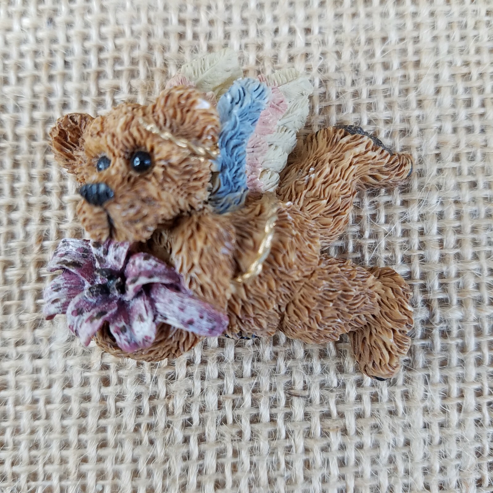 Bearwear Flying Angel Bear With Flower Lilly Pin Boyd… - Gem
