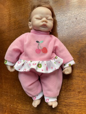 Ashton Drake 10" Newborn Baby Girl ADG 06 LW Soft Small Doll Closed ...