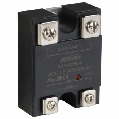 Kudom KSI240D10-L Panel Mount SSR 4-32VDC 48-280VAC 10A Load with LED ...
