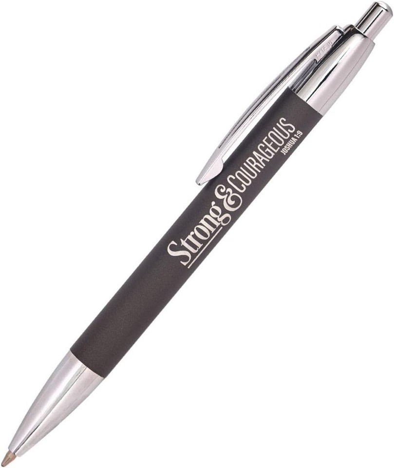 Christian Art Gifts Scripture Clip Medium Ballpoint Black Ink Pen in ...