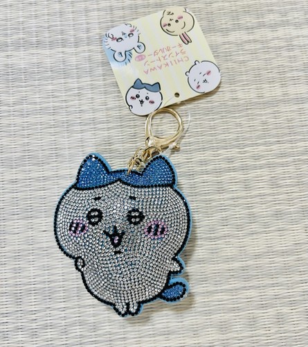 Japan Prize Chiikawa Chikawa Hachiware Cat Rhinestone Keychain 3 ...