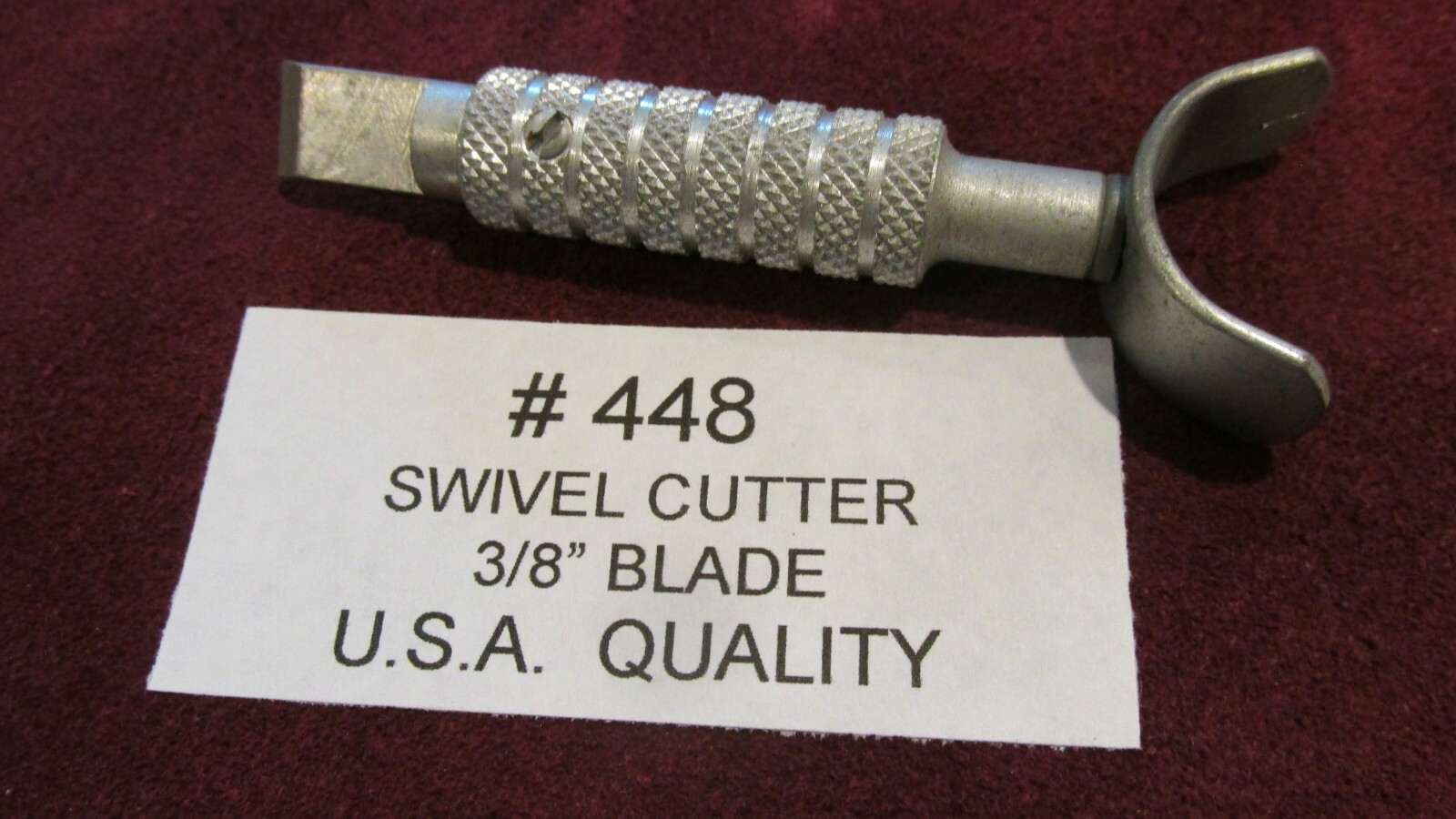 # 448 Leather carving SWIVEL CUTTER U.S.A. New Tool Leather Craft ...