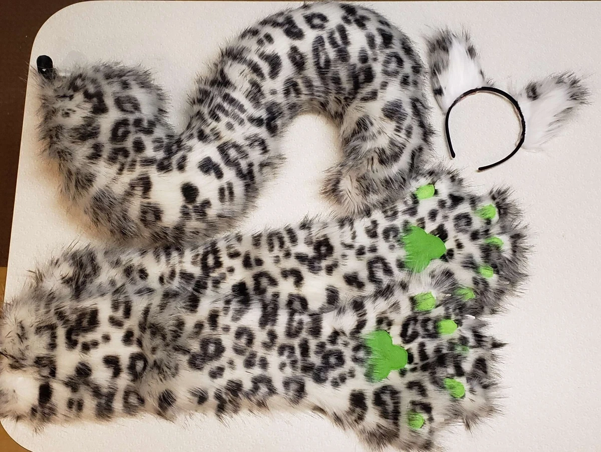 Snow Leopard Ears And Tail