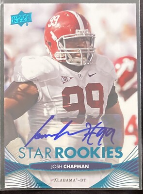 Josh Chapman 2012 Upper Deck Auto Autograph Star Rookies RC Alabama | eBay