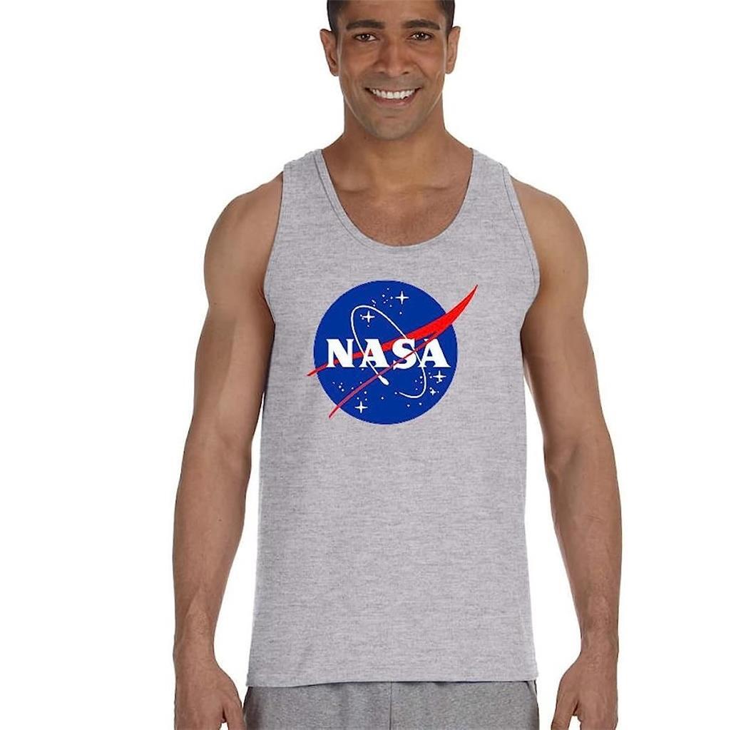 Mens NASA Gray Mari Tank Top Size Small Medium Logo Space Rocket NWT | eBay