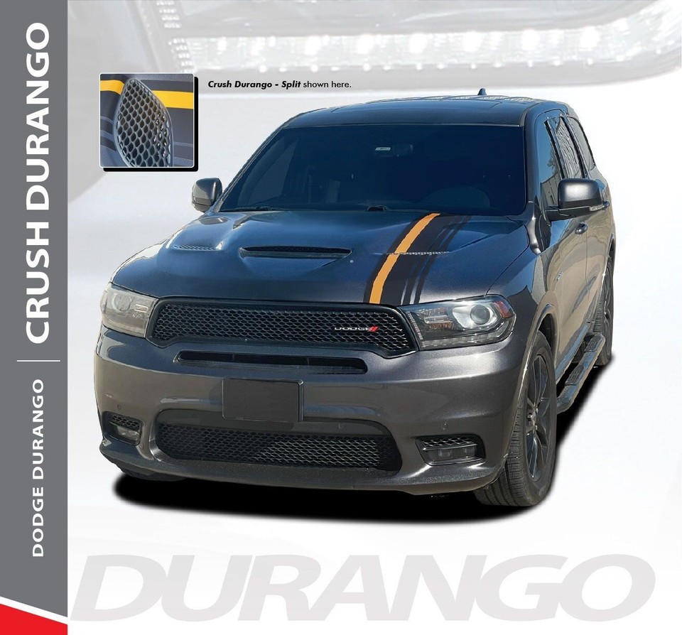 STRIPE DECAL FOR DODGE DURANGO HEMI ORANGE DESIGN HOOD STICKER LINE ...