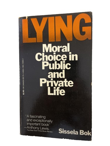 Lying: Moral Choice in Public and Private Life | eBay