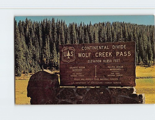 Postcard Wolf Creek Pass, On U. S. 160, Colorado | eBay