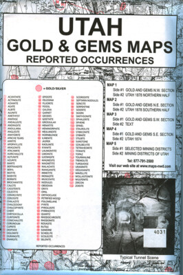 Utah Gold & Gems Maps: Then and Now Series (New Map Set) | eBay