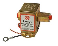 Facet 40108 Cube 12v Fuel Pump 6 an 4.5-6 PSI Tested With Filter for ...