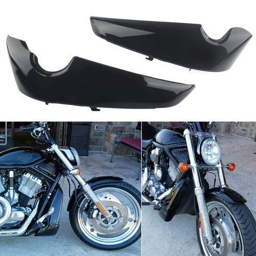 Gloss Black L&R Radiator Side Covers Shrouds For Harley V Rod VROD VRSC ...
