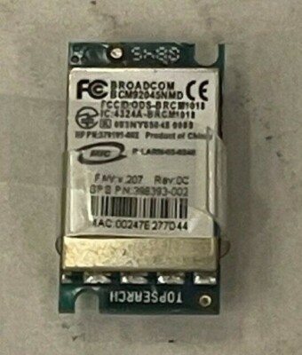 HP COMPAQ 6830S OEM BLUETOOTH MODULE, 398393-002 | eBay