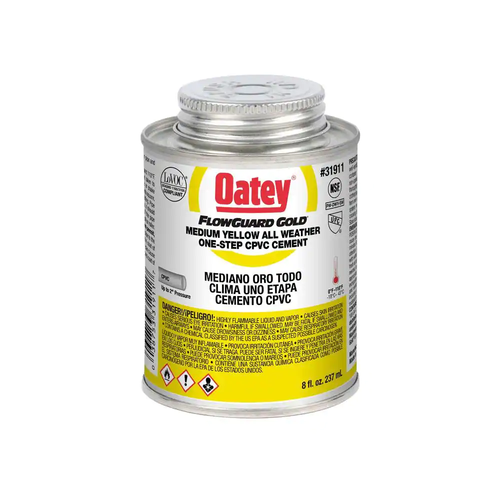 Flowguard Gold One-Step 8 Oz. Medium Yellow All-Weather CPVC Cement ...