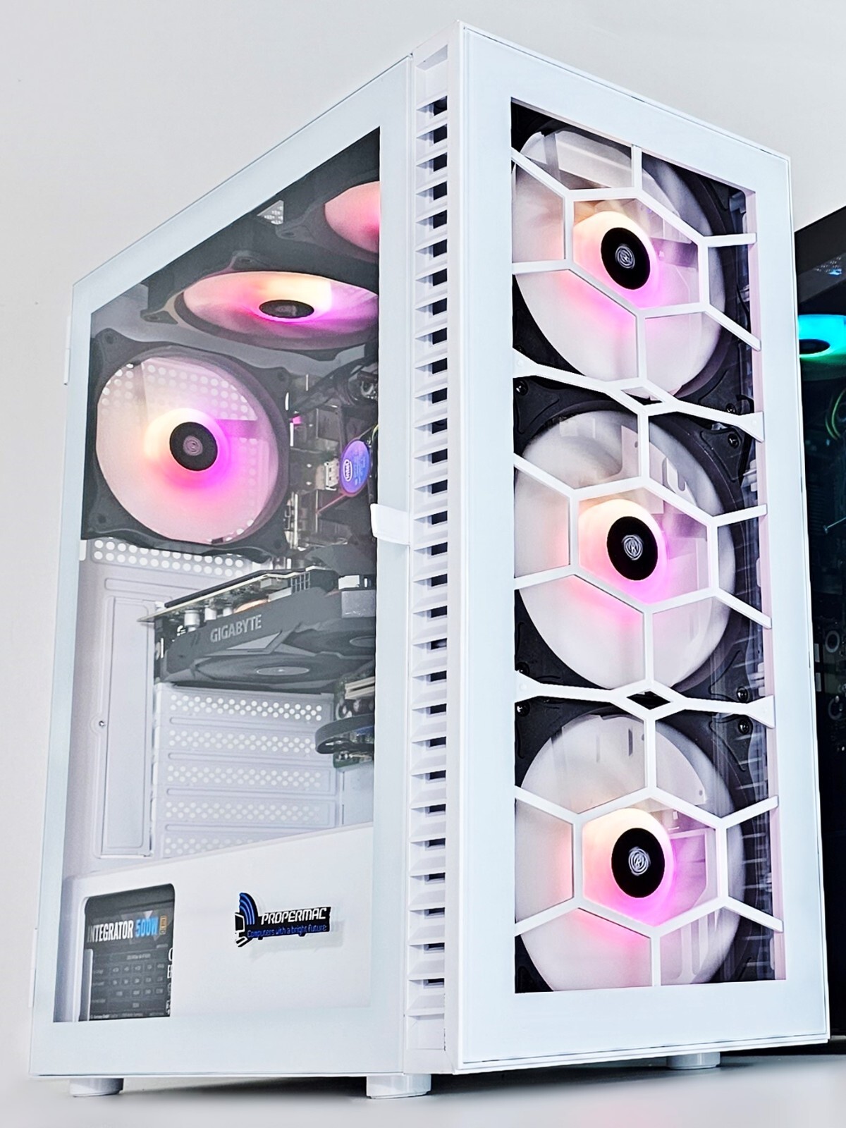 Fast Gaming PC White 6-Fans i7-6700 1TB SSD 32GB DDR4 Windows 10 RTX ...