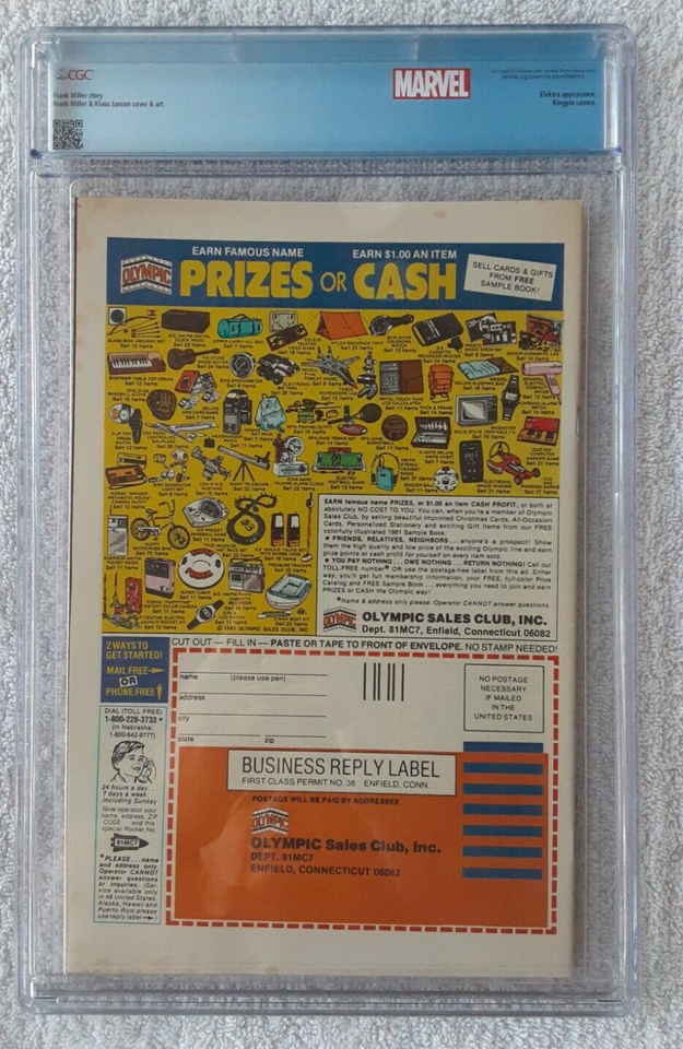 Daredevil #175 (Marvel, 10/81) CGC 7.5 (Elektra appearance) Newsstand ...