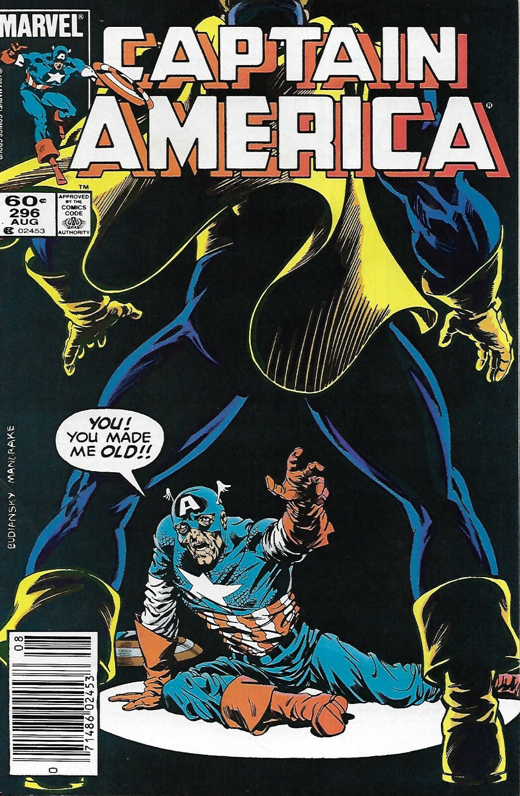 Captain America Comic 296 Copper Age First Print 1984 Dematteis Neary ...