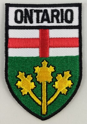 Ontario Province Shield Crest Patch Embroidered Iron On Sew On | eBay