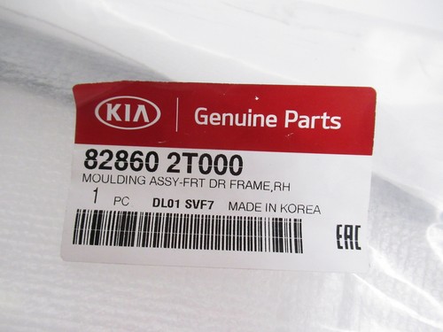 Genuine OEM Kia 82860 2T000 Passenger Front Upper Molding | eBay