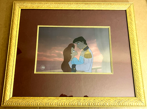 Little Mermaid (1989) Original Production cel Ariel Eric framed Disney ...