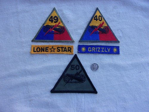 Older US Army National Guard Armor Division Patches--3 Different | eBay
