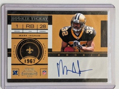 2011 Panini Playoff Contenders Mark Ingram Autograph Rookie Card Auto ...