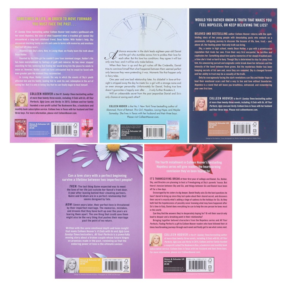 Hopeless Series By Colleen Hoover 5 Books Collection Set - Fiction ...