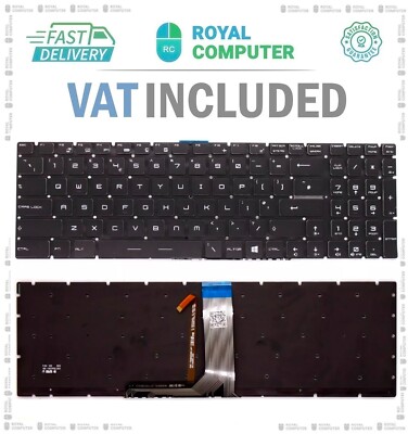 New UK Backlit Keyboard For MSI GE62 GE72 GS60 GS70 GT72 GT72S Gaming ...
