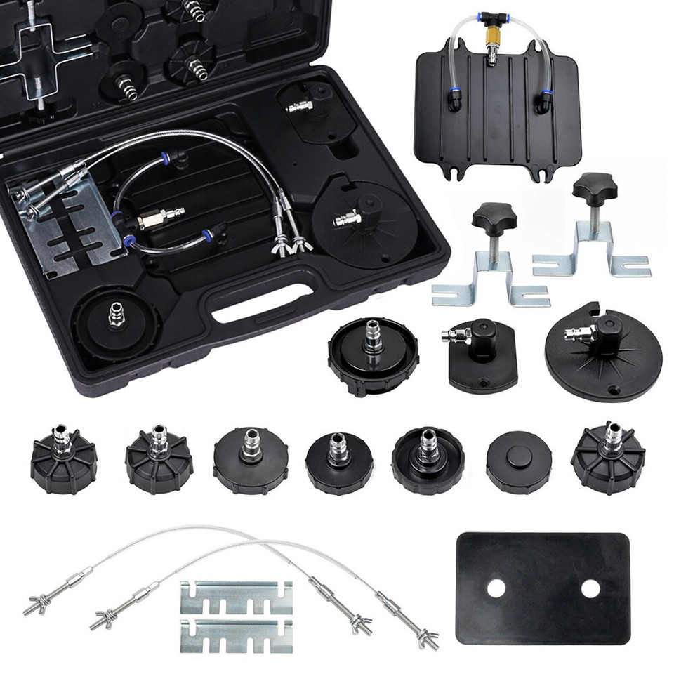 13pcs Adapters Air Pressure Bleeder Tool Kit Garage Brake Bleed for ...