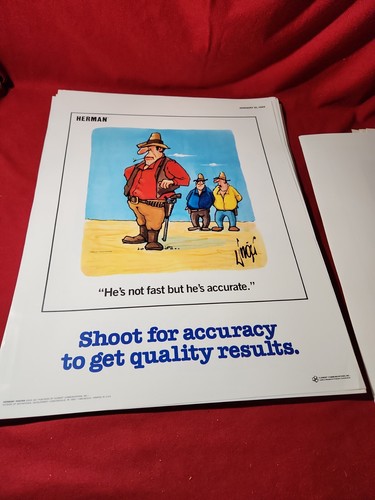 Herman Cartoon Safety Poster Jim Unger #402 | eBay