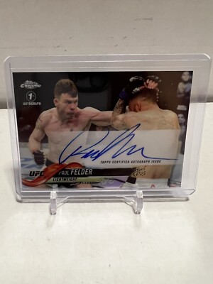 2018 Topps Chrome UFC Paul Felder Autograph Auto RC | eBay