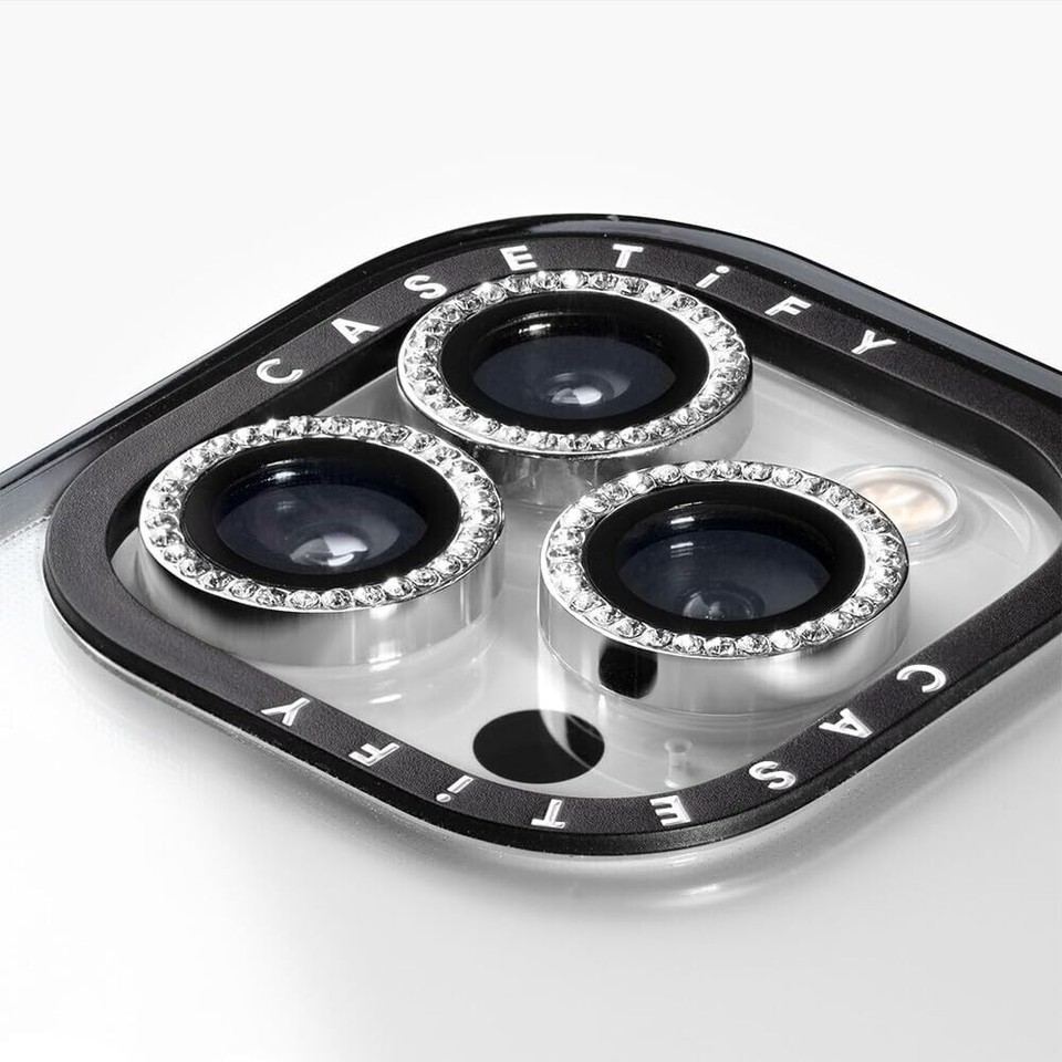 Camera Lens Gem for iPhone 16 16 Plus Easy Application Silver | eBay