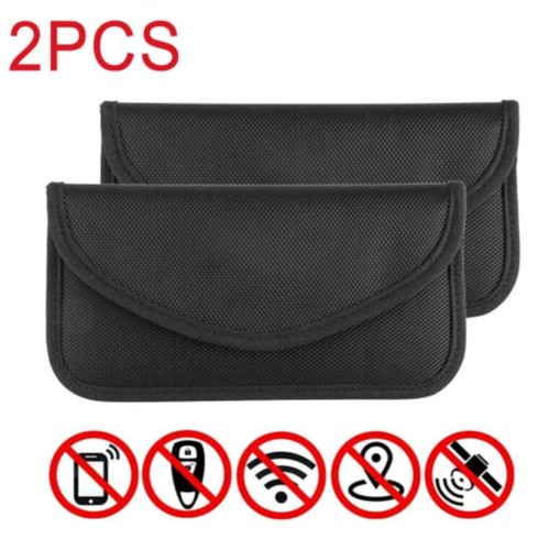 2Pcs Faraday Bag Cell Phone Wallet Blocker RFID Signal Blocking ...