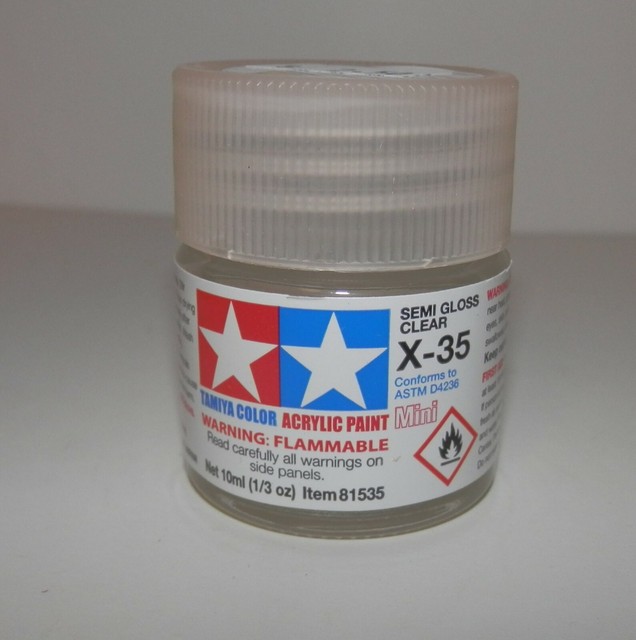Tamiya Model Color Acrylic Paint X-35 Semi Gloss Clear Net 10ml 81535 ...