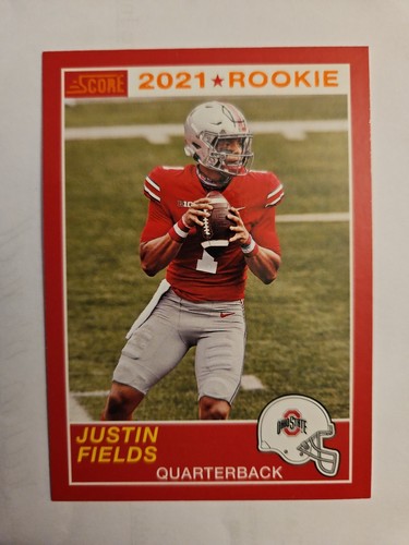 Justin Fields - 2021 Panini Chronicles Score Draft Picks - RC - Orange ...