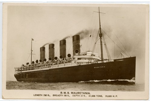 Cunard RMS Mauretania Real Photo Post Card RPPC | eBay
