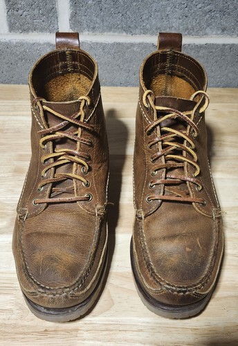 Men's Red Wing 4595 Wabasha Vibram Sole Size 8E Moc Toe USA | eBay