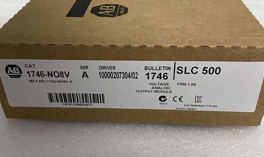 Brand New Allen Bradley 1746-NO8V / A SLC 500 High Density Volt 8P ...