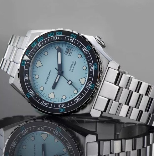Seestern 600T V3 S407 NH35 Ceramic Bezel 200m Dive Watch Teal Blue Doxa ...