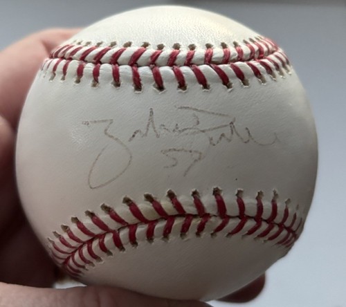 ZACH DUKE SIGNED AUTOGRAPHED OML BASEBALL Pirates White Sox In Ballqube ...