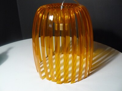 VINTAGE MAGNIFIQUE LUSTRE MODELE JOSEPHINE XL ORANGE ANNEE 70 TRES BON ...