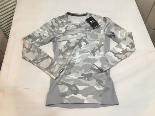 NWT $80.00 Under Armour Mens Coldgear Infrared Compression Crew Gray ...