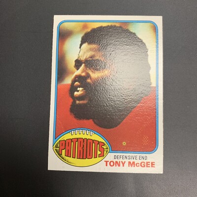 1976 Topps Tony McGee # 224 New England Patriots Football Card NFL | eBay