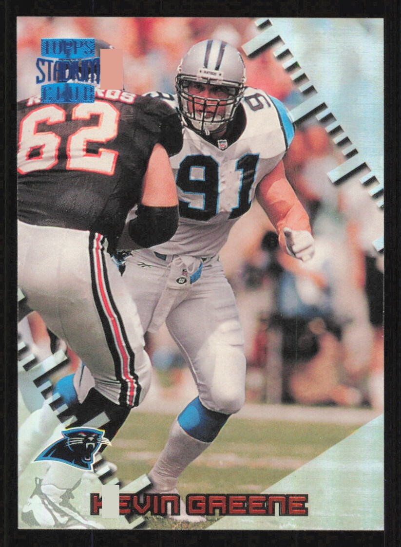 1996 Topps Stadium Club KEVIN GREENE Members Only card CAROLINA ...
